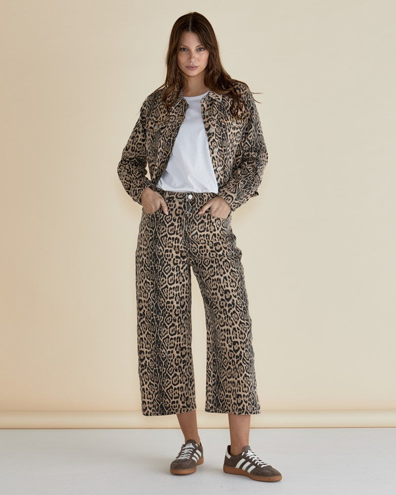 Lucca Leopard Print Jacket – Sustainable Soul - Black Rock