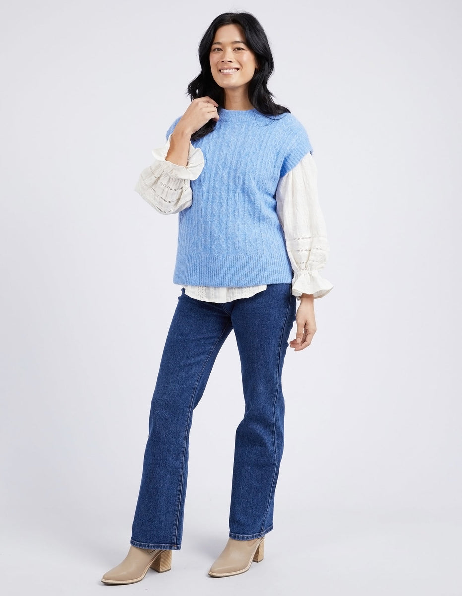 Bramble Knit Vest - Hydrangea – Sustainable Soul - Black Rock