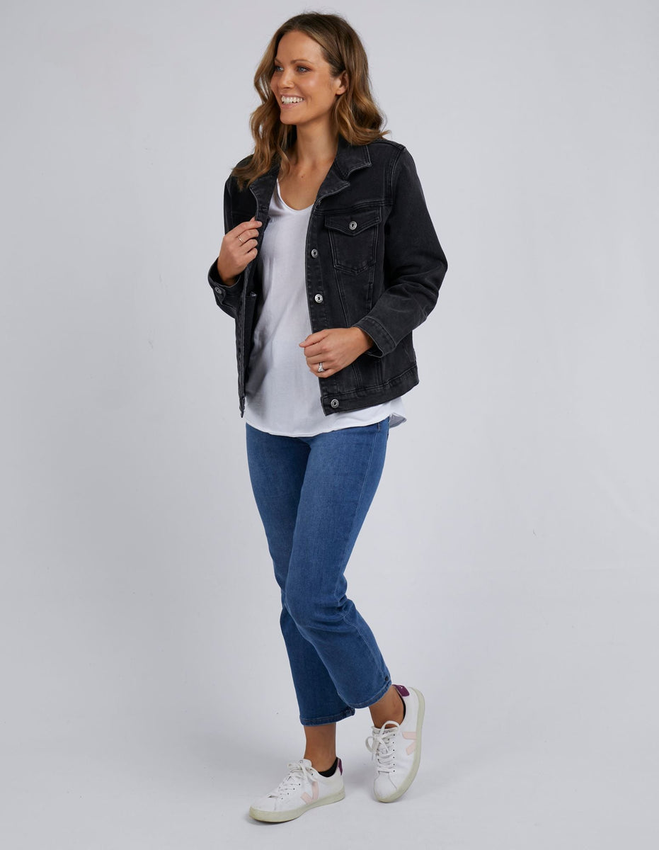 Angie Denim Jacket – Sustainable Soul - Black Rock
