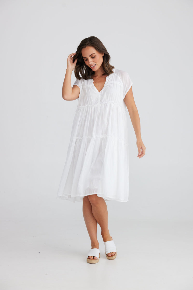 Village Dress - White – Sustainable Soul - Black Rock